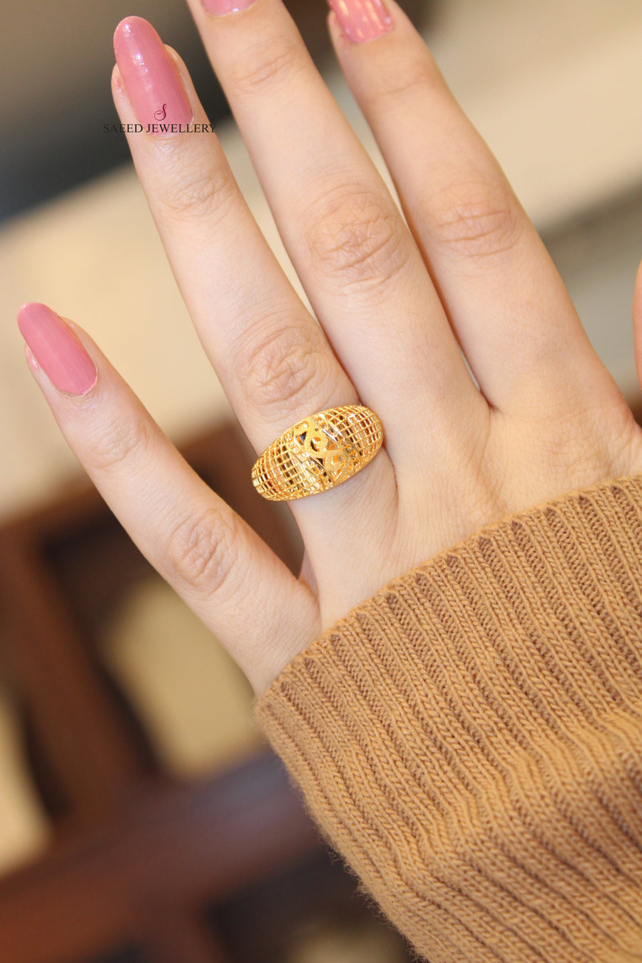 21K Kuwaiti Ring – مجوهرات الشيخ سعيد