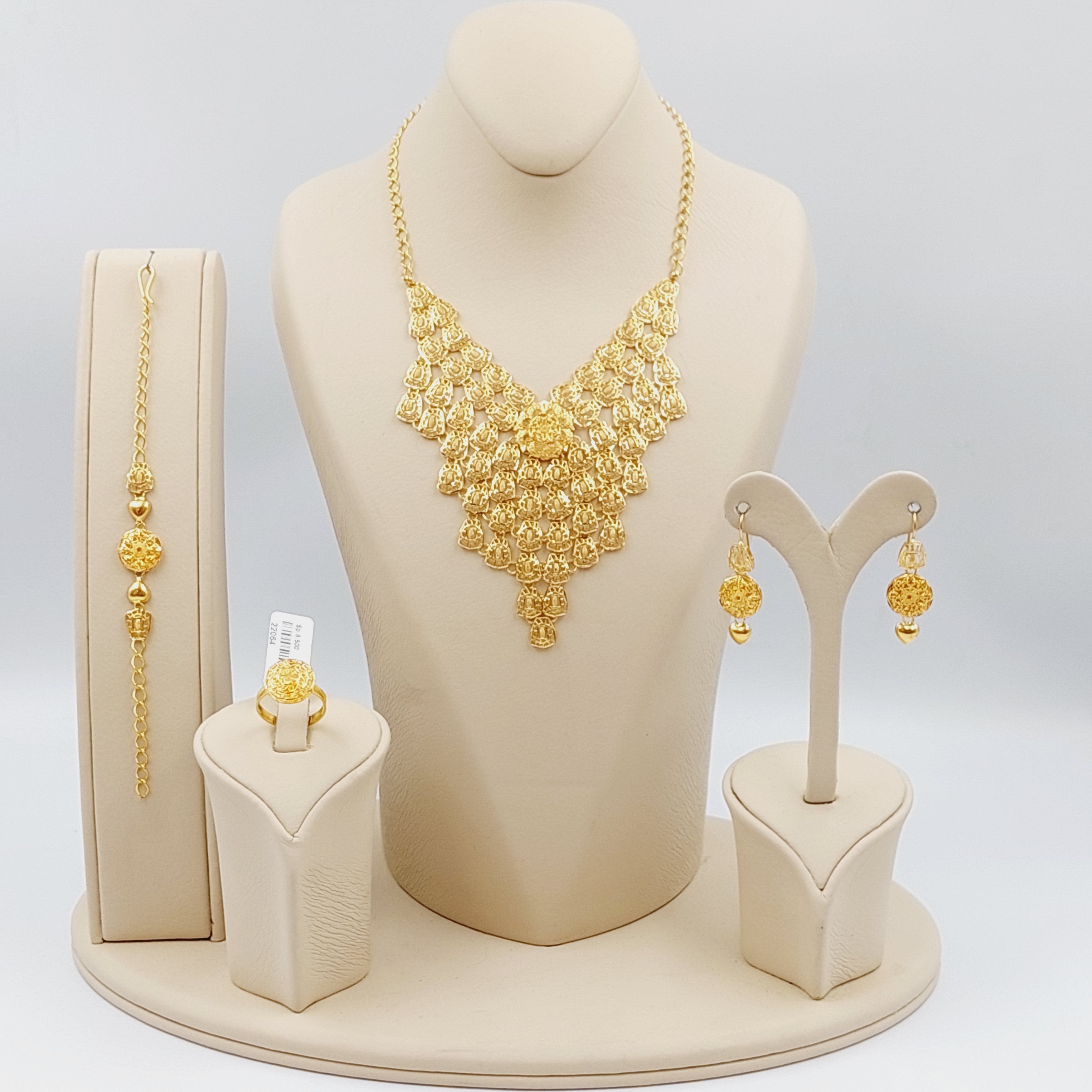 21K Four Pices Luxury Kuwaiti Set – مجوهرات الشيخ سعيد