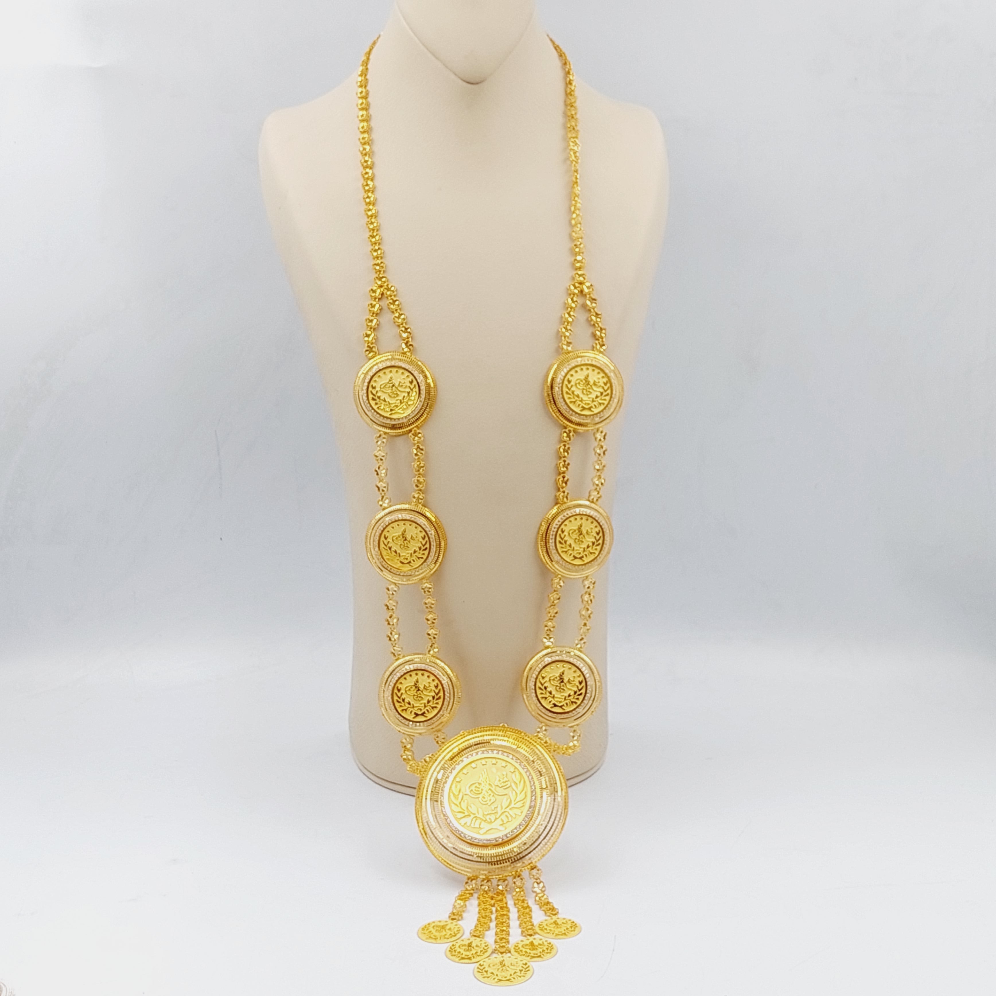 21K Shall Lira Rashadi Necklace – مجوهرات الشيخ سعيد